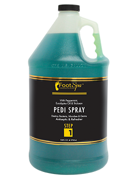 FOOT SPA ANTISEPTIC PEDI SPRAY 128oz – Premiere Beauty Supplies