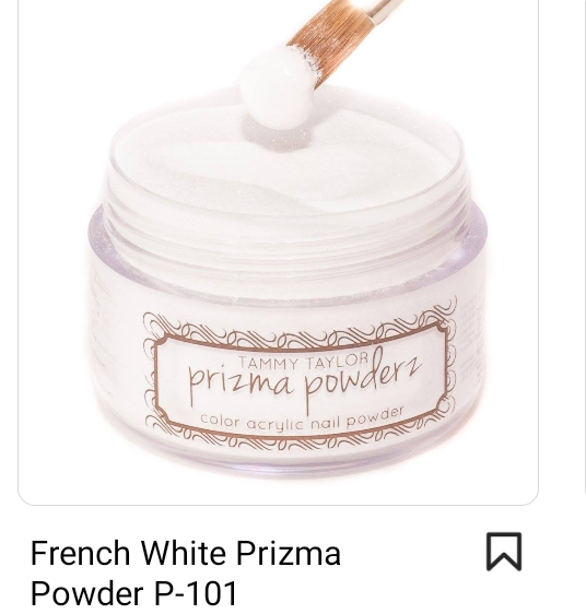 TAMMY TAYLOR ACRYLIC POWDER 1.5OZ - FRENCH WHITE PRIZMA – Premiere ...